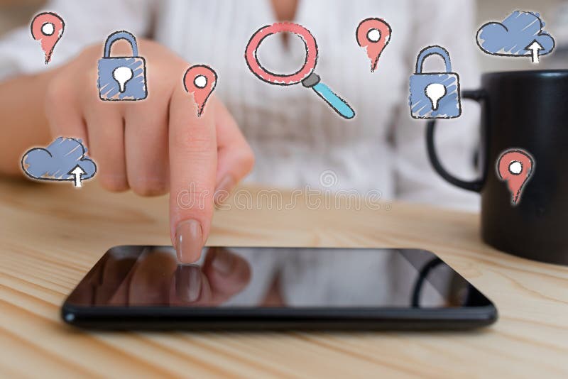 Free Sketch Showing Images of Information Computerization with ...