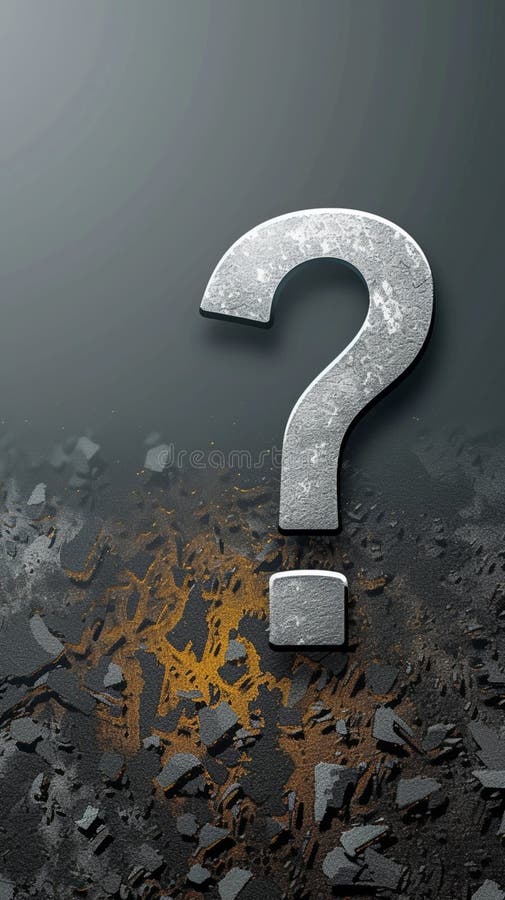 Free Space for Design White Question Mark on a Background Stock ...