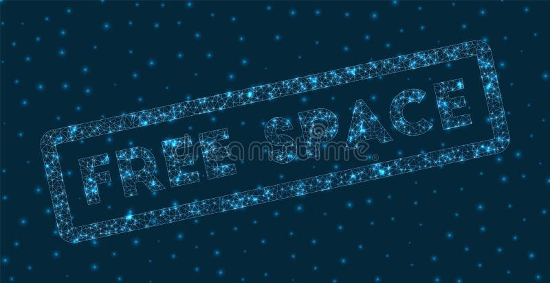 Free Space Word in Digital Style. Stock Vector - Illustration of ...