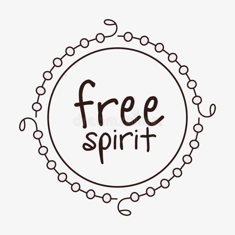 Free spirit boho style stock vector. Illustration of fashion - 85456180