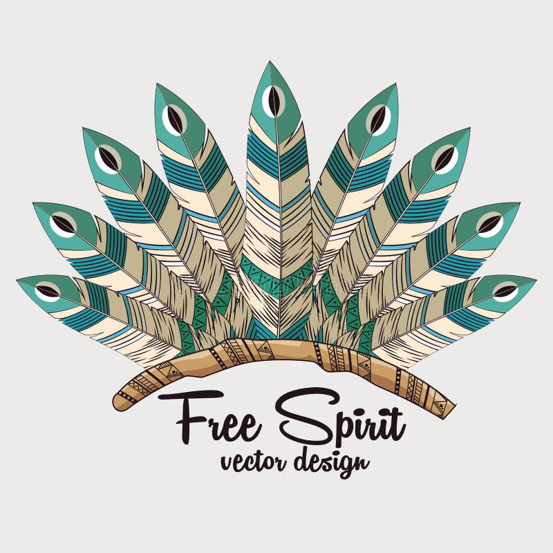 Free spirit boho style stock vector. Illustration of abstract - 85456226