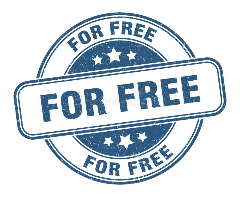For Free Stamp. for Free Label. Round Grunge Sign Stock Vector ...