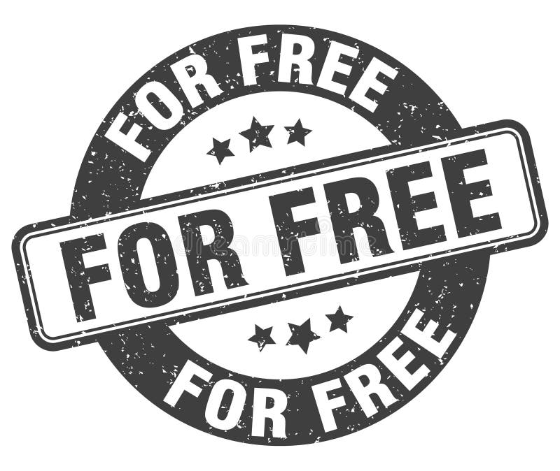 For Free Stamp. for Free Label. Round Grunge Sign Stock Vector ...