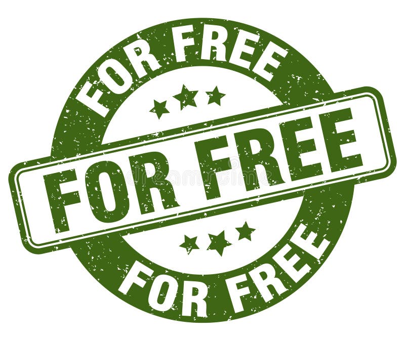 For Free Stamp. for Free Label. Round Grunge Sign Stock Vector ...