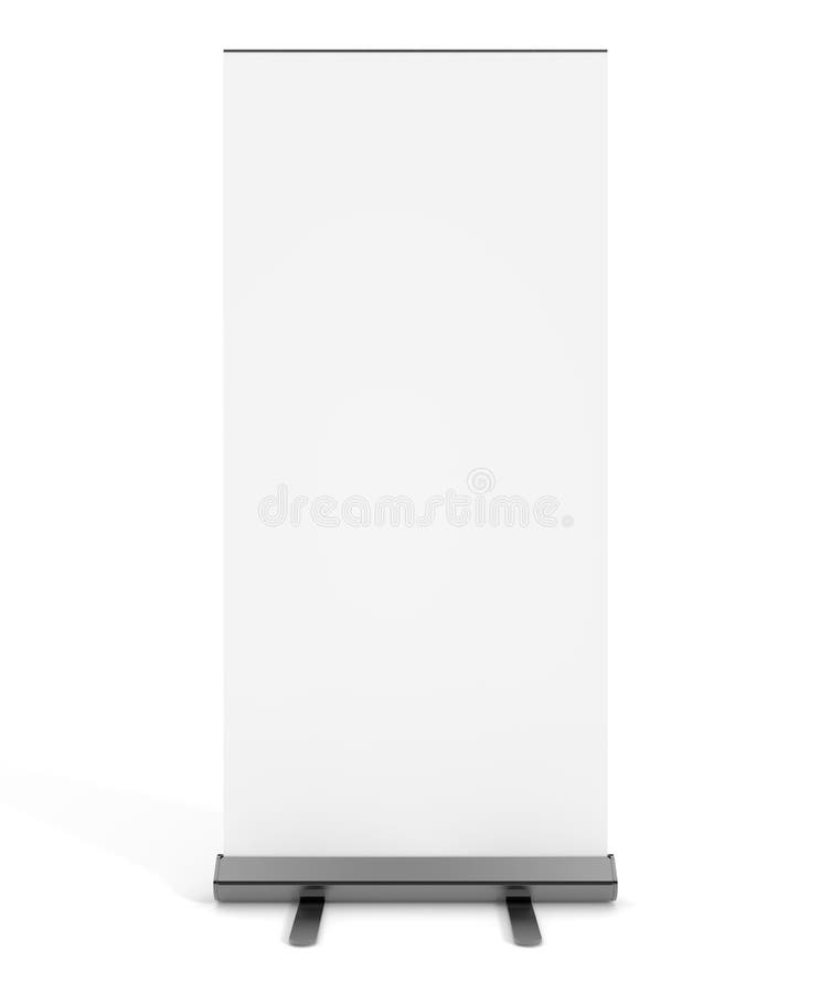 Free Standing Blank White Display Sign Isolated Stock Illustration ...
