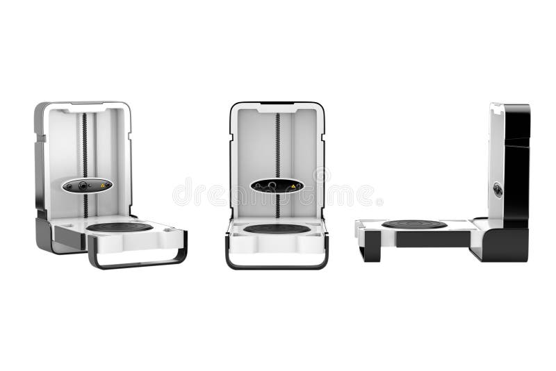 Free Standing Modern Desktop Home 3D Scanner Scanning Abstract M Stock ...