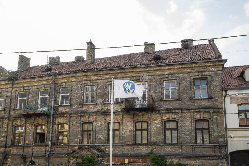 The Free State of Uzupio, a District in Vilnius Stock Image - Image of ...