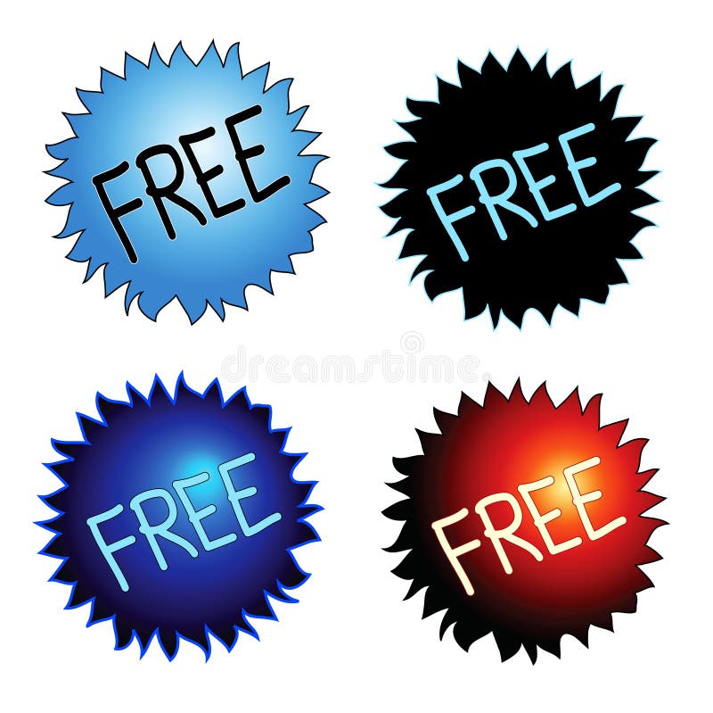 Free sticker icons stock vector. Illustration of business - 6068856