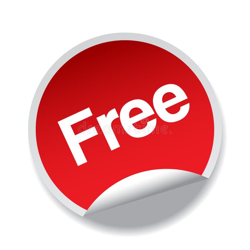 Free sticker label stock illustration. Illustration of button - 123398359