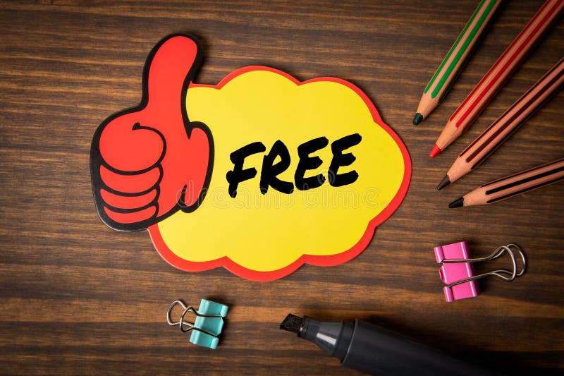 FREE. Sticky Note with Text on Wooden Texture Office Table Stock Photo ...