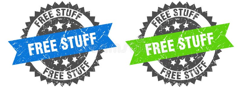 Free Stuff Band Sign. Free Stuff Grunge Stamp Set Stock Vector ...