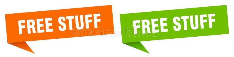Free Stuff Banner. Free Stuff Speech Bubble Label Set Stock Vector ...