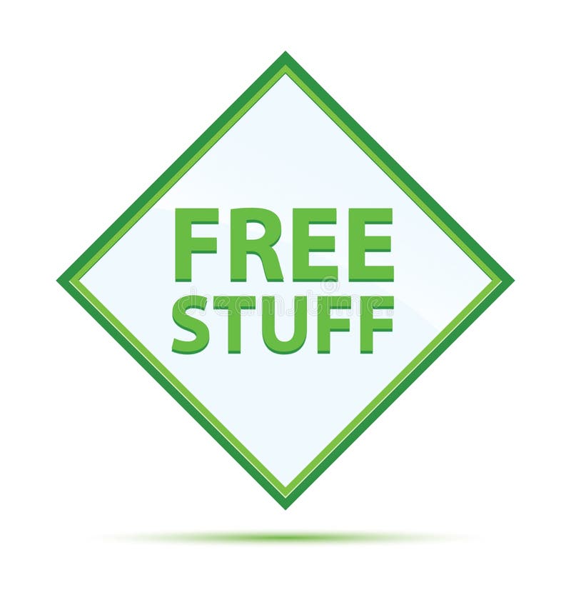 Free Stuff Modern Abstract Green Diamond Button Stock Illustration ...