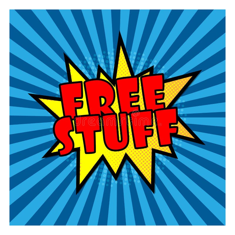 Free Stuff Vintage Rusty Metal Sign on a White Background, Vector ...