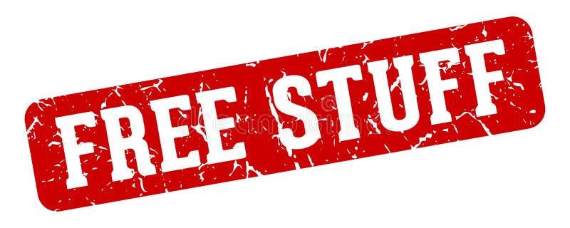 Free Stuff Rectangular Sign. Free Stuff Stamp Stock Vector ...