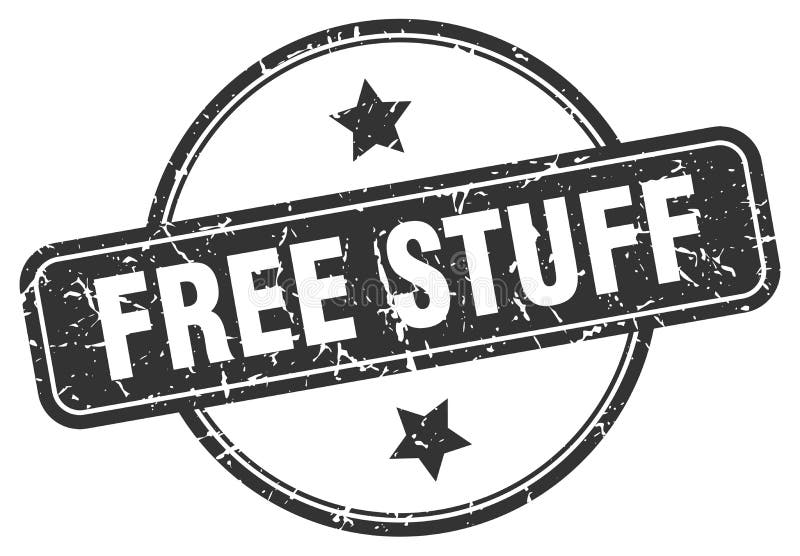 Free stuff sticker stock vector. Illustration of vector - 120297125