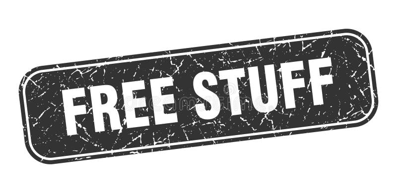 Free Stuff Stamp. Free Stuff Square Grungy Isolated Sign Stock Vector ...