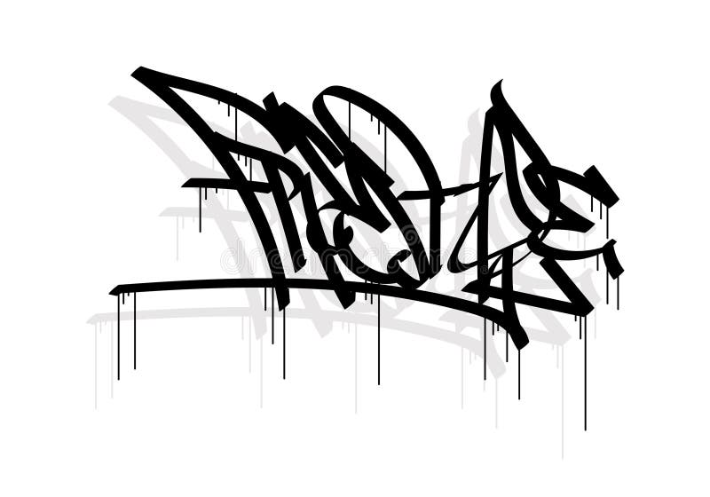 FREE STYLE Word Graffiti Tag Style Stock Vector - Illustration of style ...