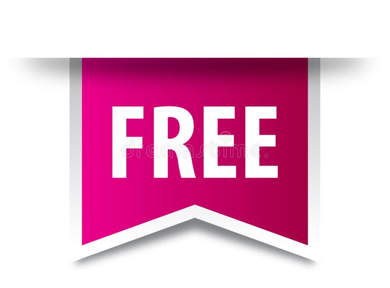 Free tag label pink stock illustration. Illustration of coupen - 120634159