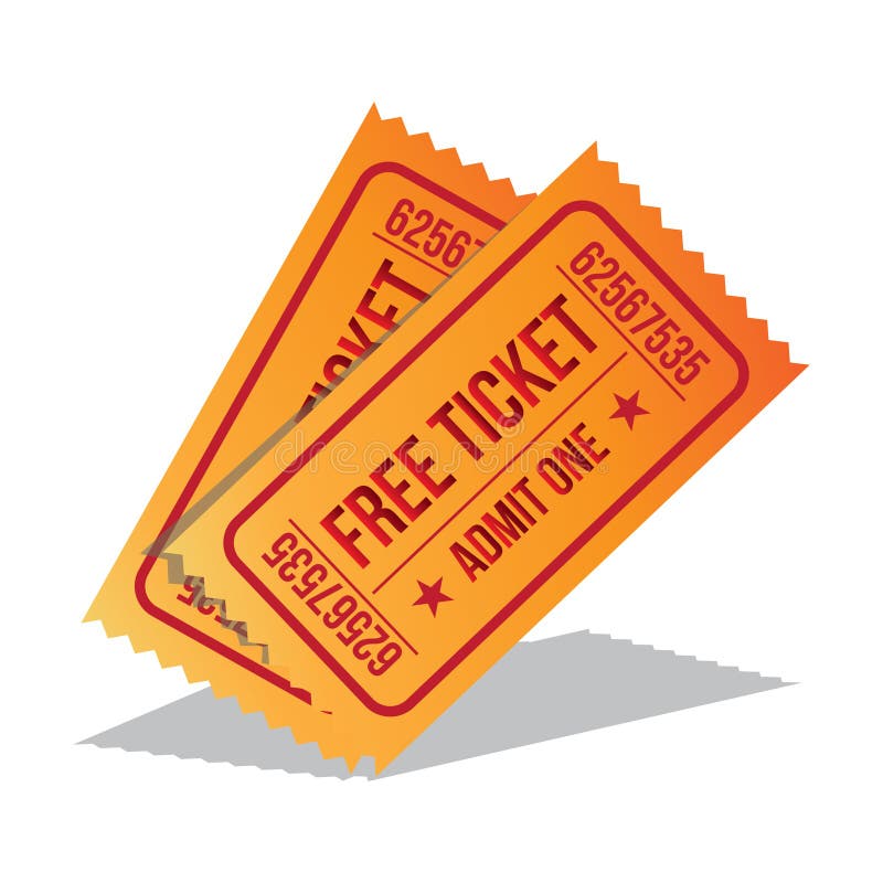 Free Ticket. Vector Illustration Decorative Design Stock Vector ...