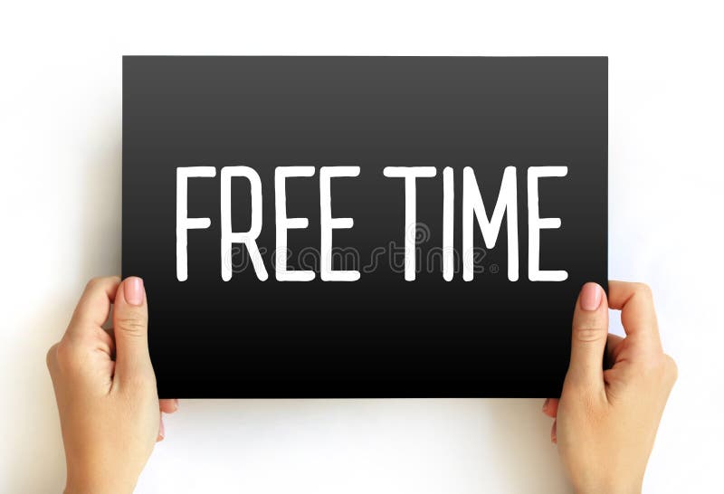 Free Time Text Button on Keyboard, Concept Background Stock Image ...