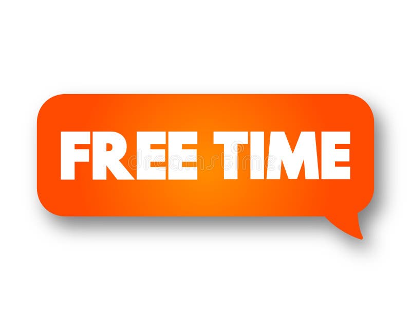 Free Time Text Message Bubble, Concept Background Stock Illustration ...