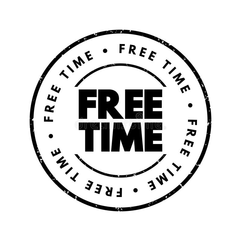 Free Time Text Stamp, Concept Background Stock Illustration ...