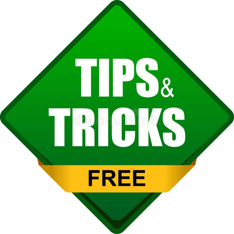 Tips and tricks web button stock vector. Illustration of color - 119296289