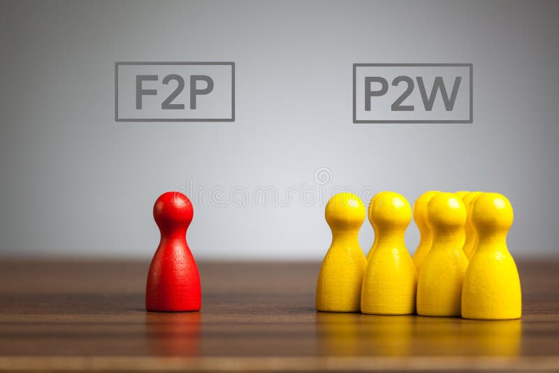 F2P Vs P2W, Gamer Symbolic Toy Figurines Stock Image - Image of payment ... F2P Vs P2W, Gamer Symbolic Toy Figurines Stock Image - Image of payment ...