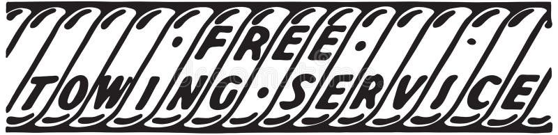 Free Towing Service stock illustration. Illustration of accidents ...