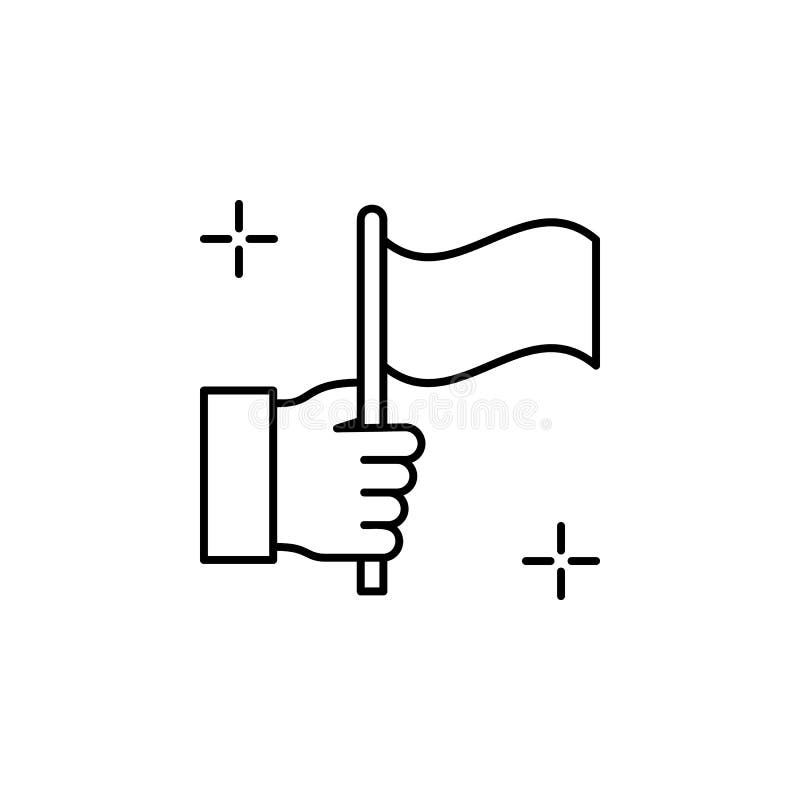 Free Trade Hand Flag Icon. Element of Global Business Icon Stock ...