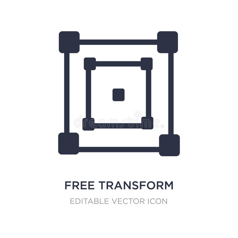 Free Transform Icon on White Background. Simple Element Illustration ...