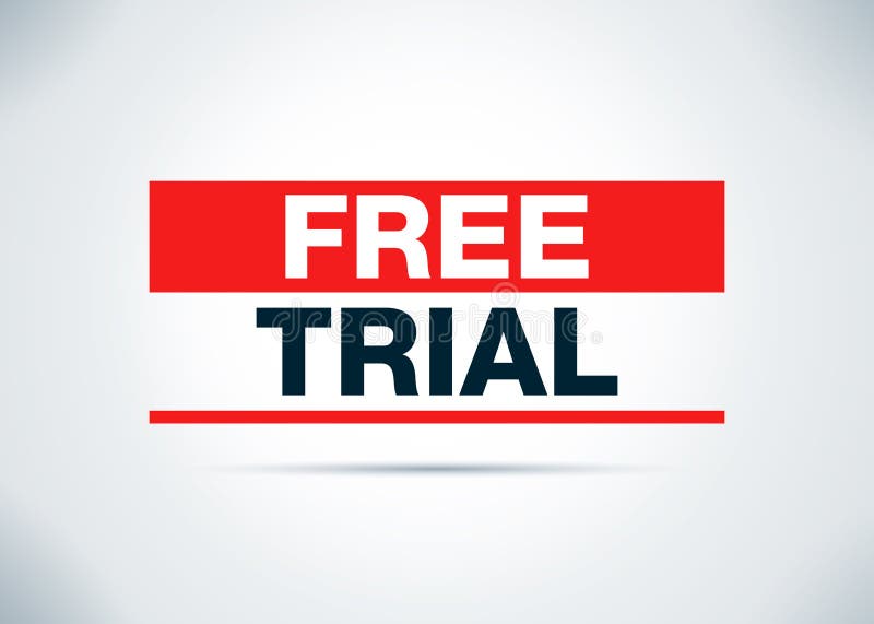 Free Trial Abstract Flat Background Design Illustration Stock ...