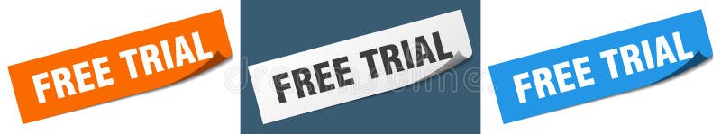 Free Trial Banner. Free Trial Speech Bubble Label Set. Stock Vector ...