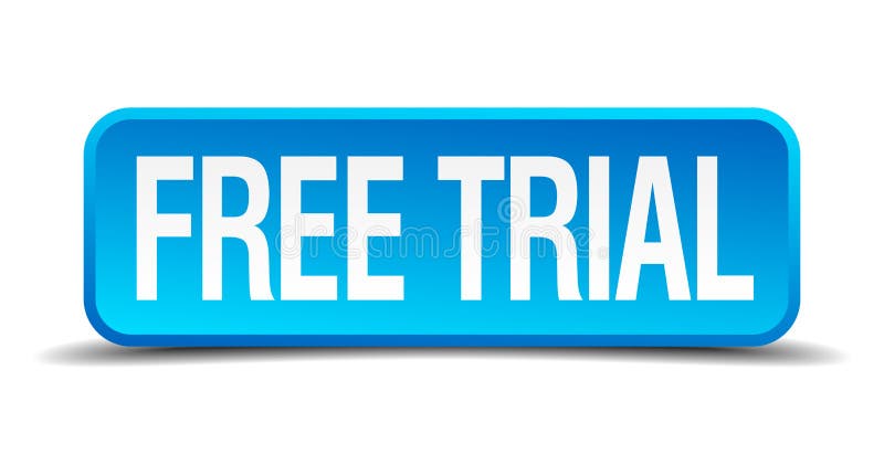Free trial button. stock vector. Illustration of free - 13826942