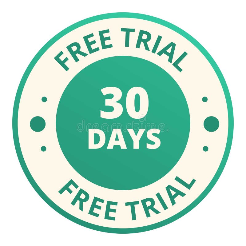 Free Trial Offer Icon Cartoon Vector. Period Active Now Stock Vector ...