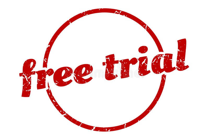 Free Trial Sign. Free Trial Round Vintage Stamp Stock Vector ...