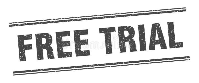Free Trial Stamp. Free Trial Square Grunge Sign Stock Vector ...
