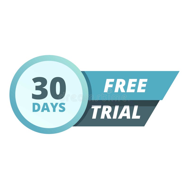 Free Trial Test Icon Cartoon Vector. Demo Offer Software Stock Vector ...