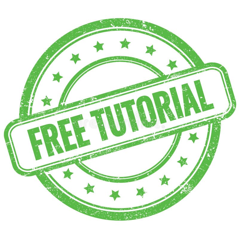 FREE TUTORIAL Text on Green Grungy Round Rubber Stamp Stock ...