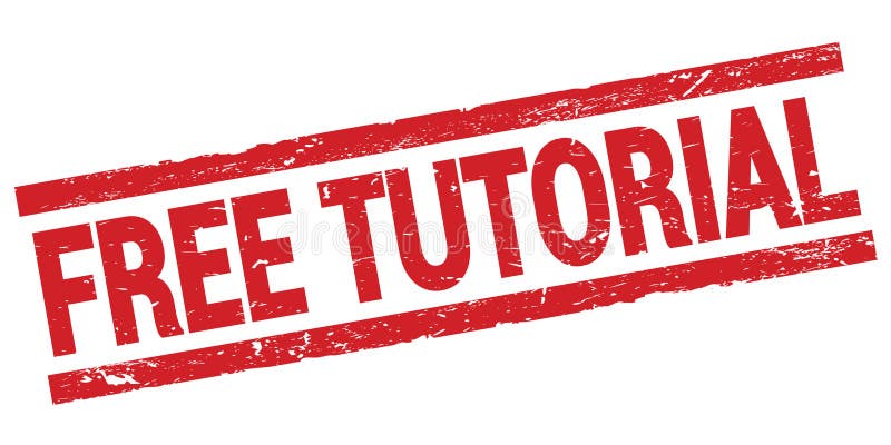 FREE TUTORIAL Text on Red Rectangle Stamp Sign Stock Illustration ...