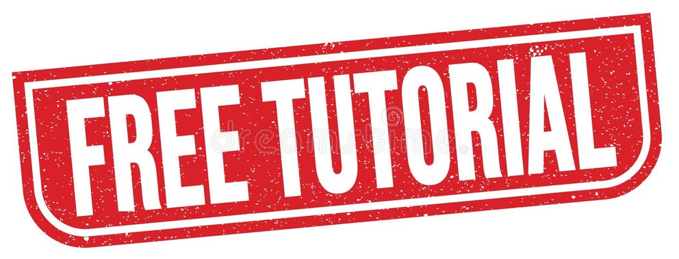 FREE TUTORIAL Text Written on Red Stamp Sign Stock Illustration ...