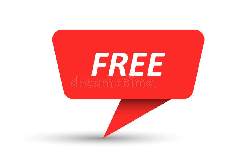 FREE. Vector Banner, Pointer, Sticker, Label or Speech Bubble Stock ...