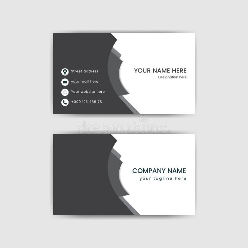 Free Vector Clean Style Modern Business Card Template Design Stock ...