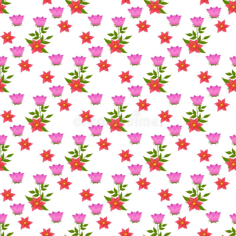 Free Vector Elegant Seamless Peony Pattern on White Background Stock ...
