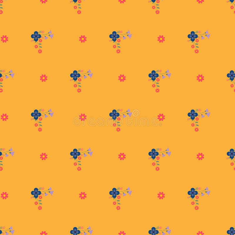 Free Vector Flat Design Small Flowers Pattern Stock Vector ...
