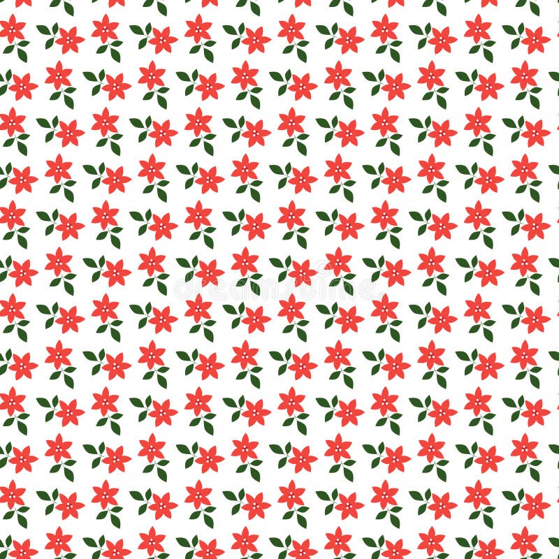 Free Vector Flat Small Flowers Pattern Stock Illustration ...