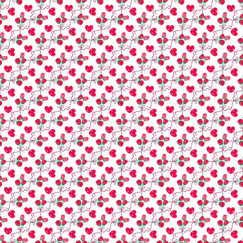 Free Vector Hand Drawn Small Flowers Pattern Stock Vector ...