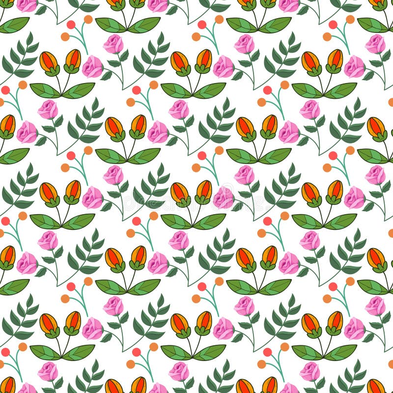 Free Vector Hand Painted Watercolor Floral Pattern Stock Vector - Illustration of graphic ...