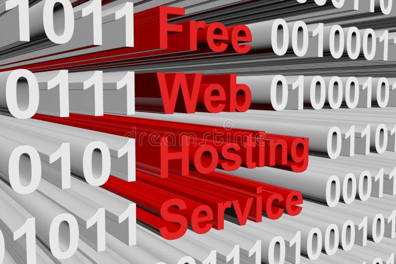 Free web hosting service stock illustration. Illustration of hosting ...